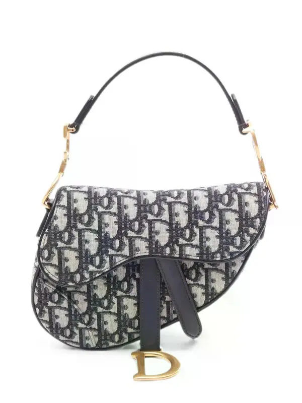 Dior 2010s Saddle Oblique Monogram Mini Tote Bag