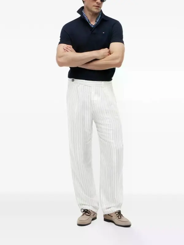 Tommy Hilfiger Pinstripe-pattern Pleated Trousers