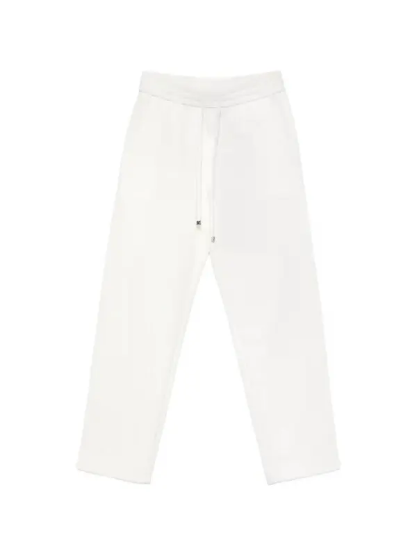 Max Mara Zinnia Drawstring Straight-leg Trousers - White