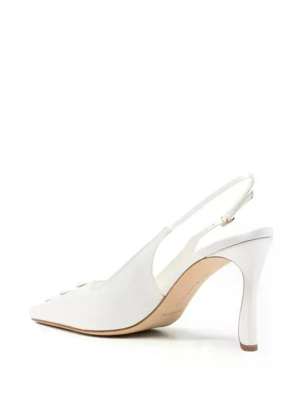 Manolo Blahnik Alexa Button-embellished Slingback Pumps