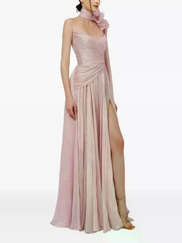 IRIS SERBAN Pleated Draped Gown