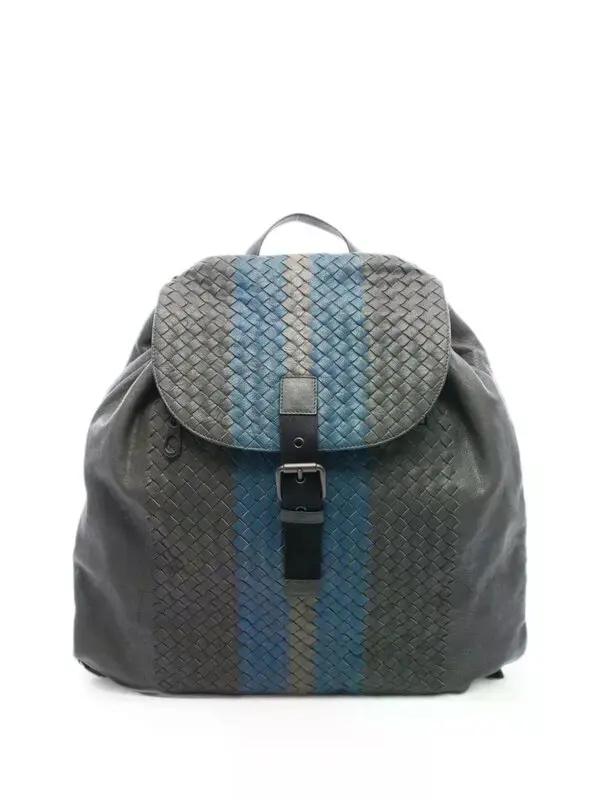 Bottega Veneta 2000s Intrecciato Buckle-fastening Backpack