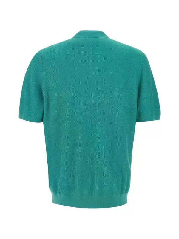 GRAN SASSO Skipper Textured-knit Polo Shirt