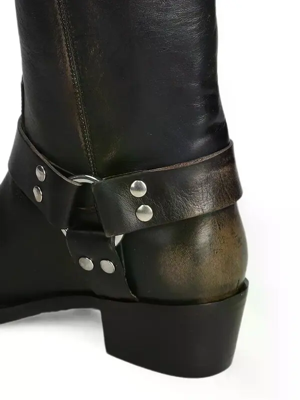 Paris Texas Faded-effect Harness Boots