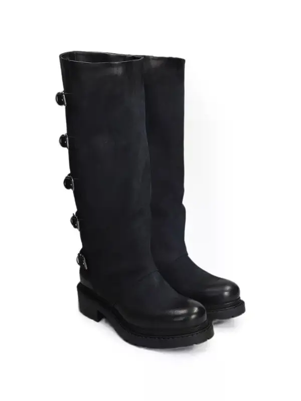 METISSE Buckle-detail Nubuck Boots