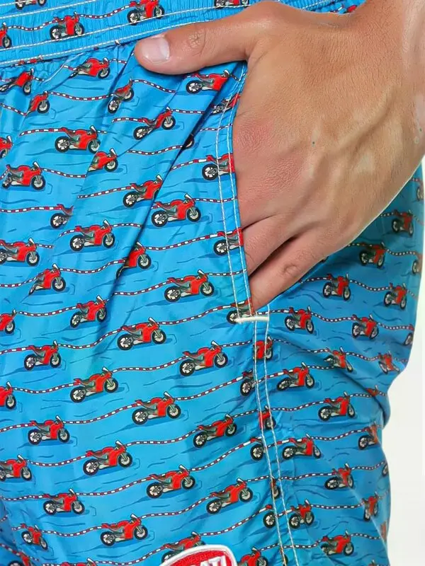 MC2 SAINT BARTH Ducati Micro-print Swim Shorts