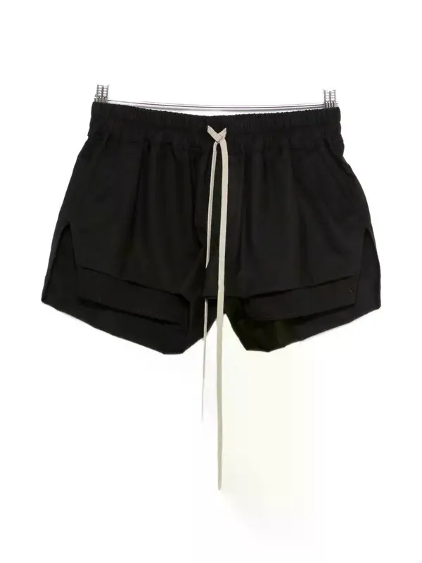 Rick Owens Fog Boxers Drawstring-fastening Shorts - Black