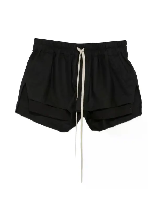 Rick Owens Layered Drawstring Shorts - Black