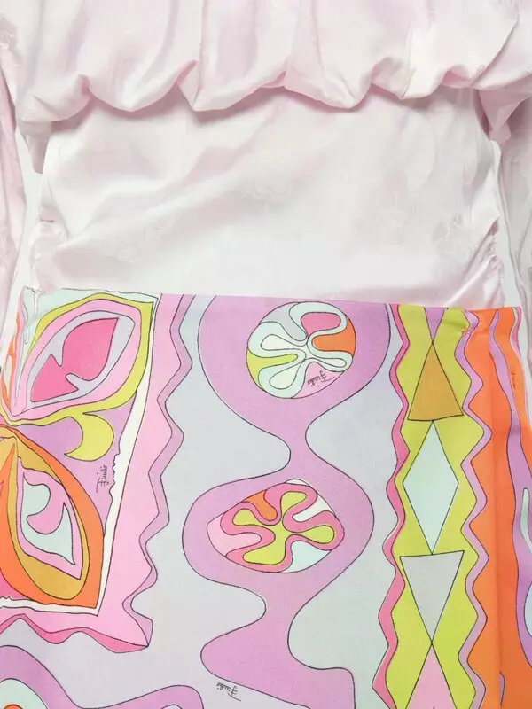 Emilio Pucci Iride Print Silk Mini Skirt