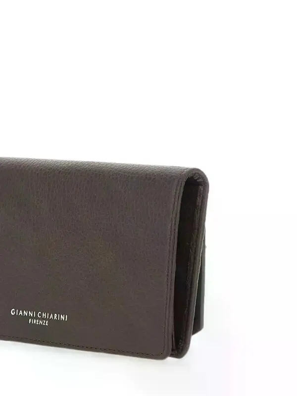 GIANNI CHIARINI Grain Pebbled Leather Wallet