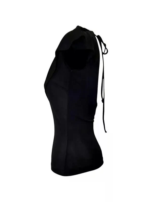 Dolce & Gabbana Cowl Neck Open Back Blouse