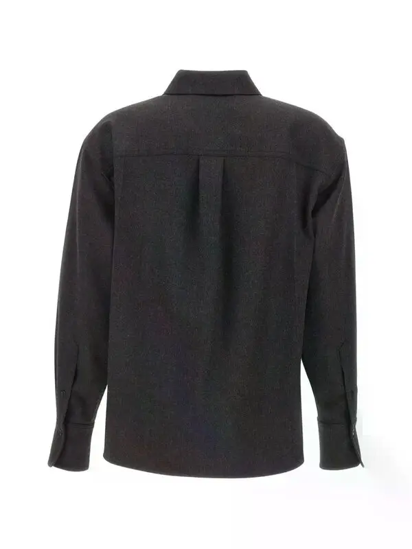 Victoria Beckham Vb-embroidered Cropped Shirt