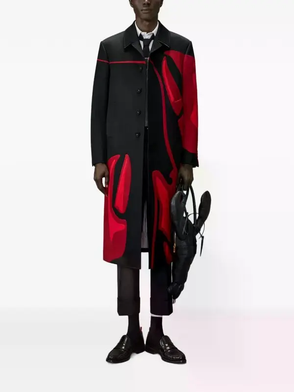 Thom Browne Cavalry Twill Lobster Overcoat
