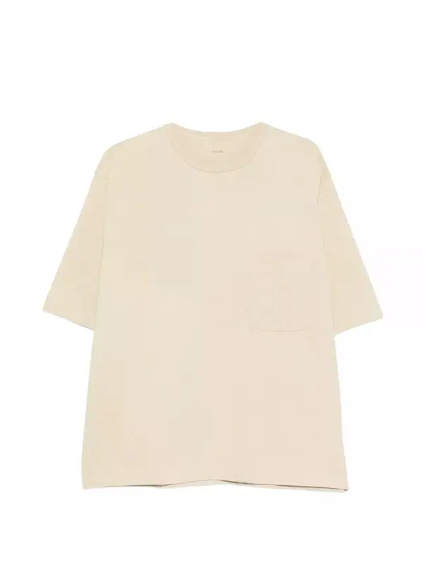 LEMAIRE Patch-pocket Short-sleeve T-shirt - Neutrals
