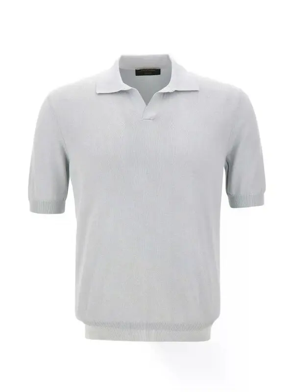 GRAN SASSO Polo-collar T-shirt - Grey