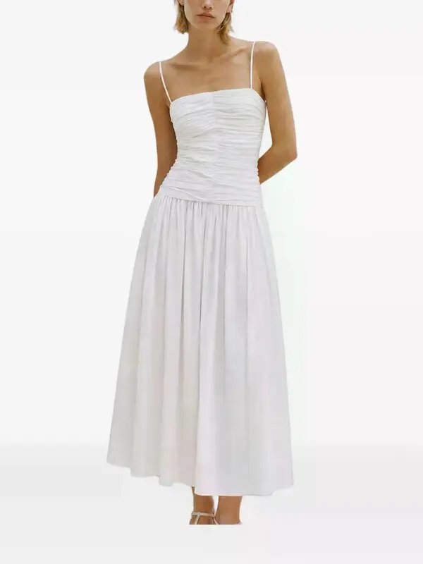 Tove Amina Ruched Midi Dress