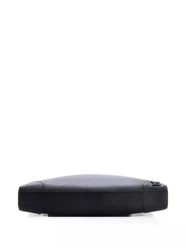 LOUIS VUITTON Slim Briefcase Taiga Leather Business Bag