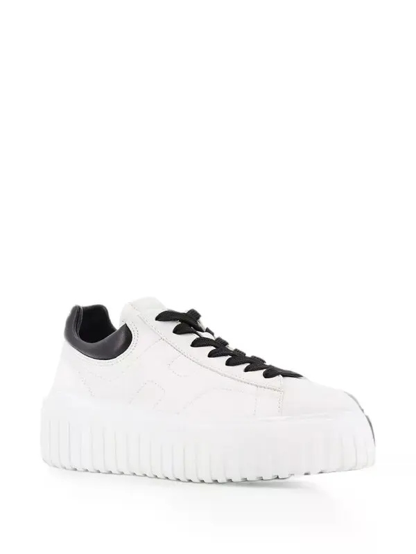 Hogan Platform Leather Sneakers - White