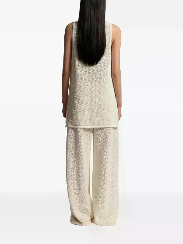 BOSS Open-knit Sleeveless Top