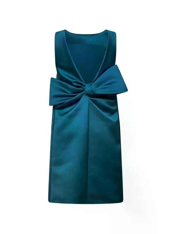 Max Mara Bow-detail Sleeveless Mini Dress