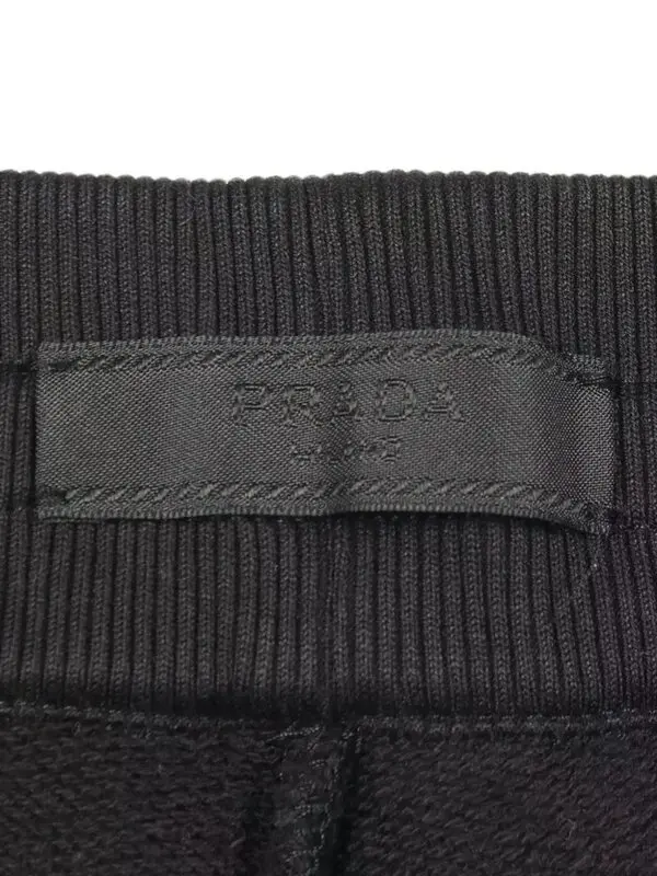 Prada Logo Print Elasticated Waistband Shorts