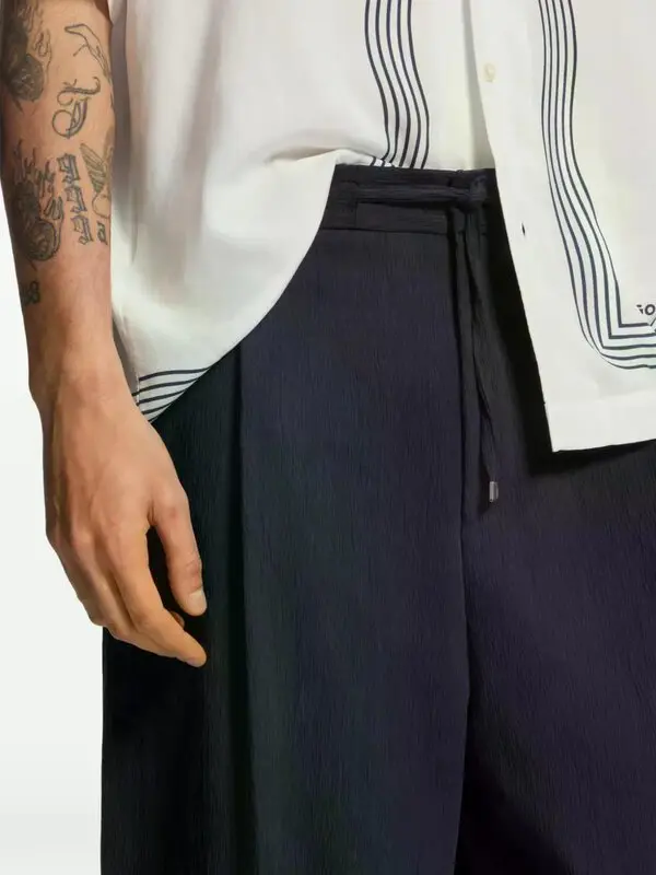 Hugo Drawstring Pleated Trousers