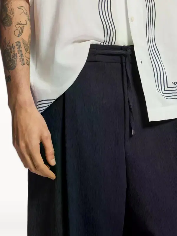 Hugo Drawstring Pleated Trousers