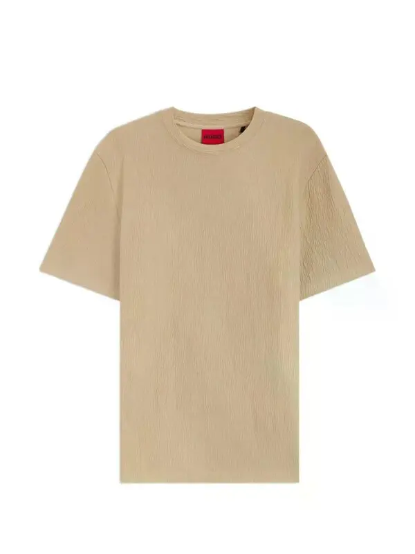 Hugo Cotton-blend T-shirt With Creased Effect