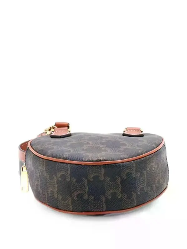 Celine Heart Bag Triomphe Coated Canvas Medium Crossbody Bag