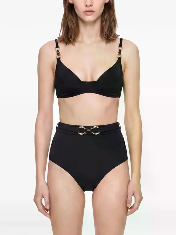 Zimmermann Mahogany Belted Ring-detail Bikini