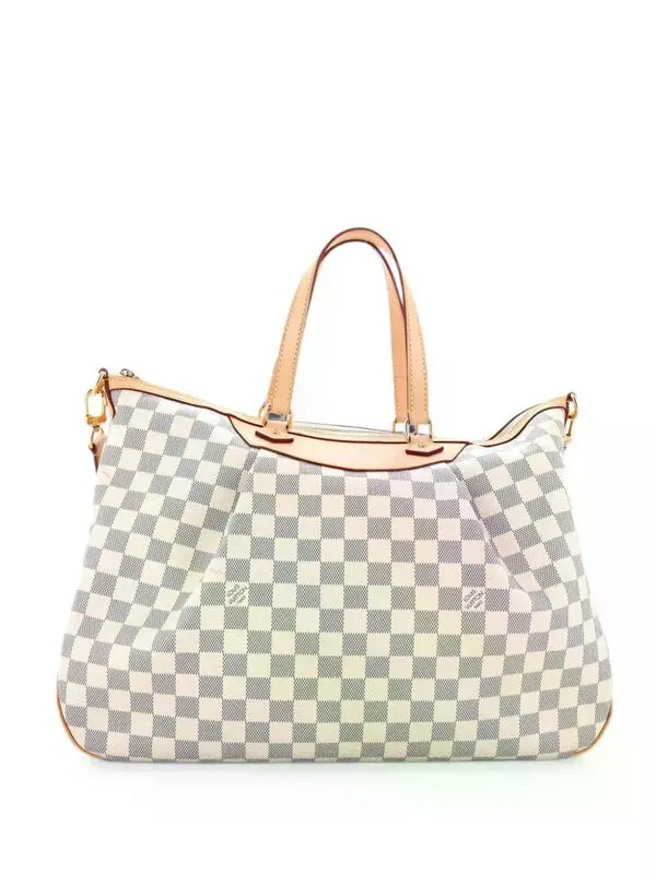 LOUIS VUITTON Damier Gm Siracusa Shoulder Bag - White