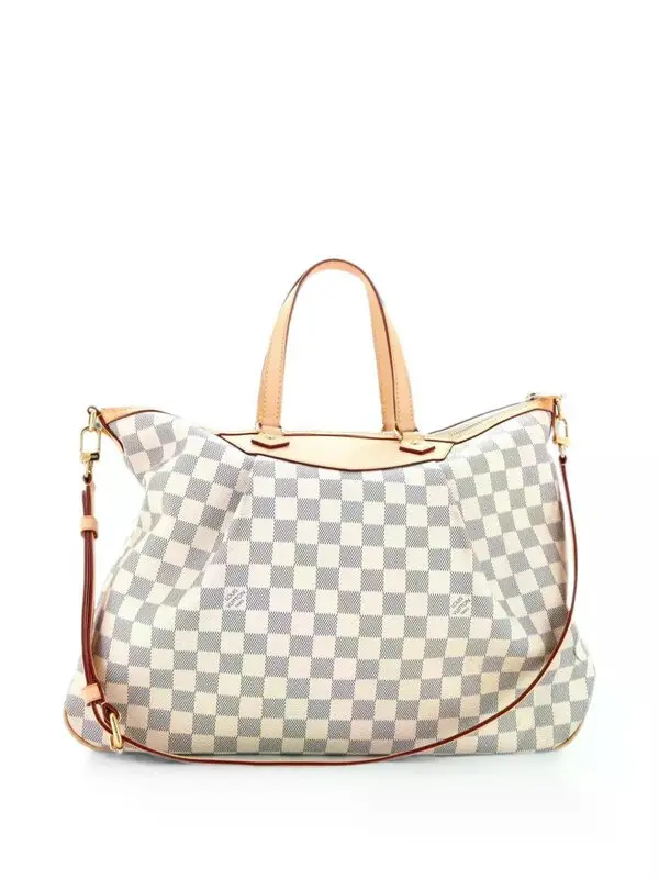 LOUIS VUITTON Damier Gm Siracusa Shoulder Bag - White