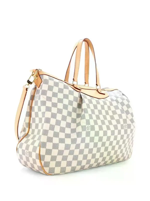 LOUIS VUITTON Damier Gm Siracusa Shoulder Bag - White