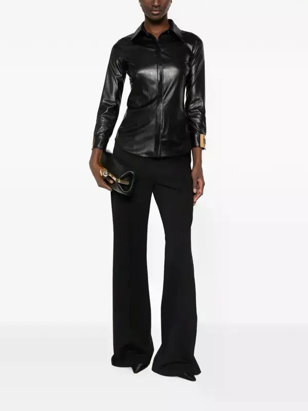 Elisabetta Franchi Gold-tone Plaque Shirt