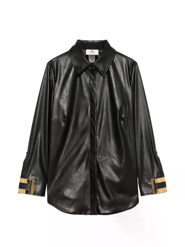 Elisabetta Franchi Tone Plaque Shirt - Black