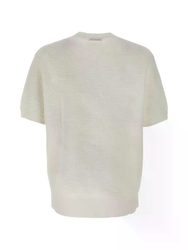 KANGRA Honeycomb-stitch Short-sleeved Sweater