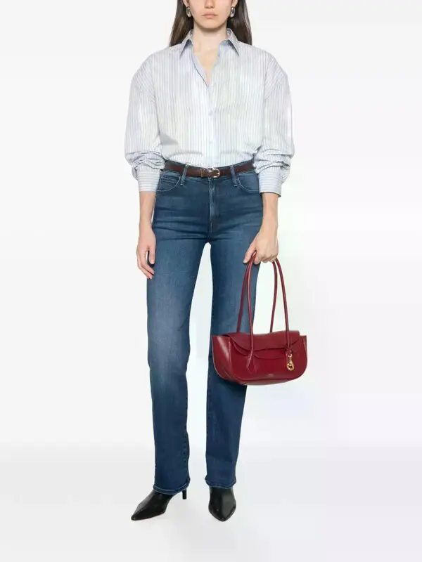 MOTHER Kick It Zip-up Straight-leg Jeans