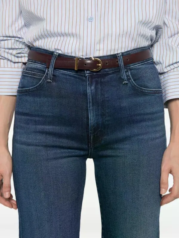 MOTHER Kick It Zip-up Straight-leg Jeans