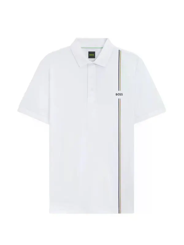 BOSS Logo-print Polo Shirt - White