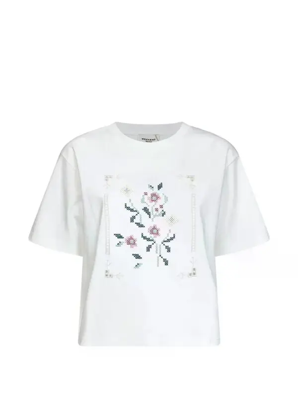 Max Mara Logo-embroidered T-shirt