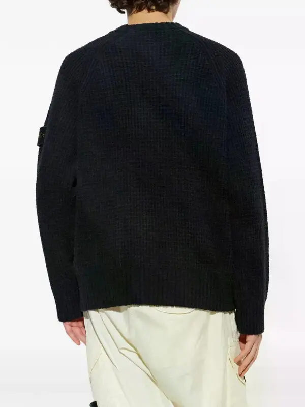 Stone Island Logo-patch Long-sleeve Sweater