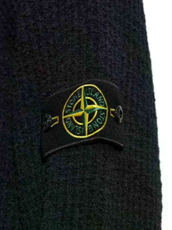 Stone Island Logo-patch Long-sleeve Sweater