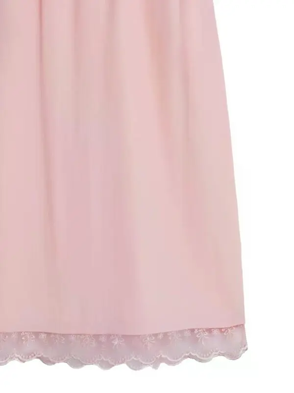 Simone Rocha Lace-trim Negligee Midi Skirt