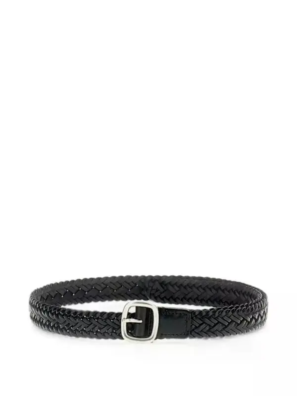 Hereu Braided Leather Belt - Black