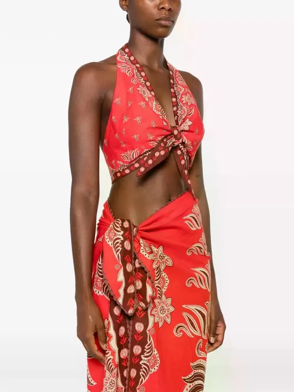Farm Rio Ainika Floral-print Blouse