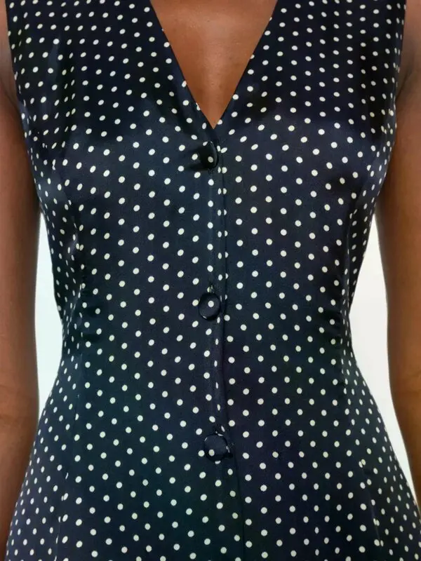 DÔEN Aubrey Polka-dot Mini Dress