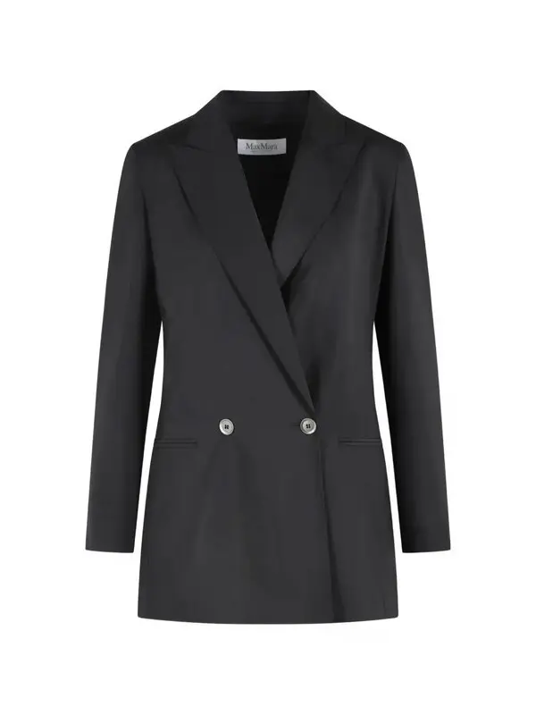 Max Mara Bikini Double-breasted Blazer - Black