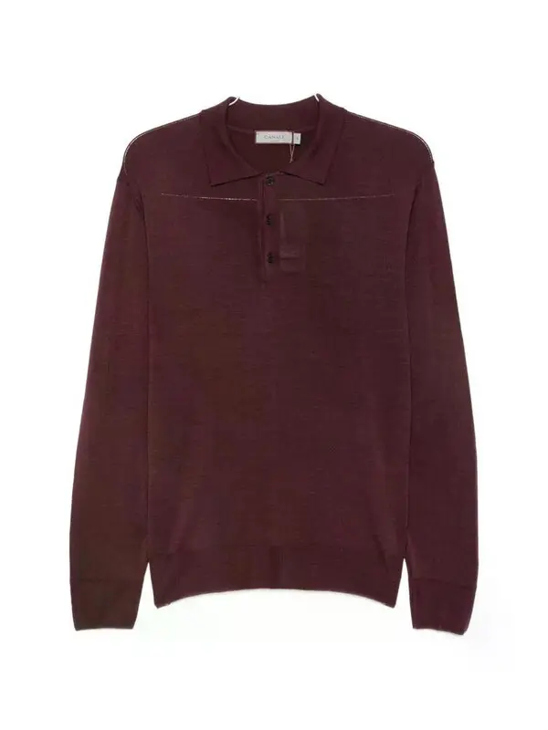 Canali Wool Polo Shirt
