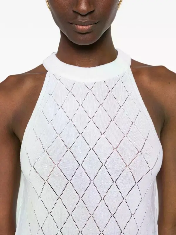 Balmain Sleeveless Tank Top - White