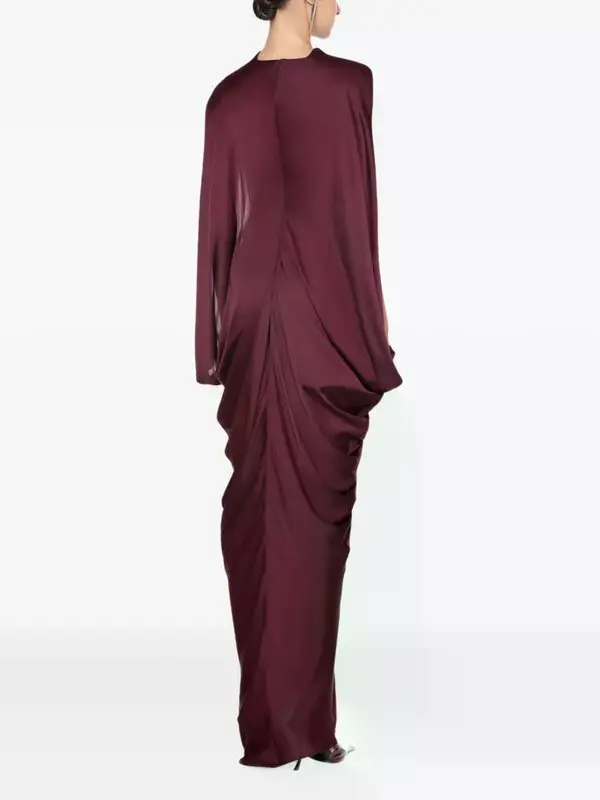 CHATS BY C.DAM Lynn Draped Straight-cut Maxi Dress